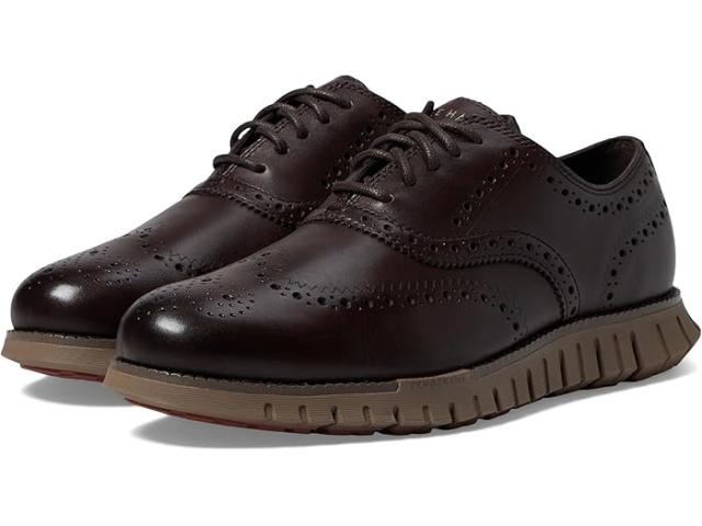 (取寄) コールハーン メンズ ゼログランド リマスタード ウイング ティップ オックスフォード アンライン Cole Haan men Zerogrand Remastered Wing Tip Oxford Unlined Dark Chocolate/Irish Coffee