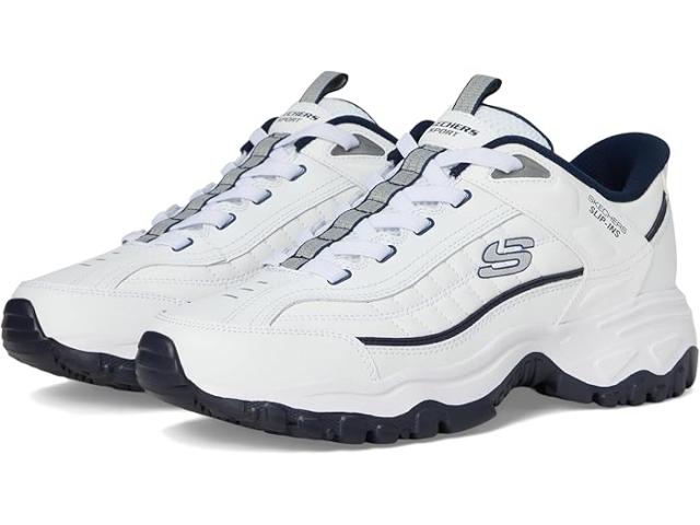 (取寄) スケッチャーズ メンズ アフターバーン グリル コープラル ハンズ フリー スリップ-イン SKECHERS men SKECHERS Afterburn E'Lite Grill Corporal Hands Free Slip-In White/Navy