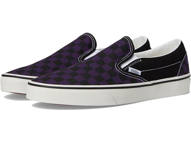 (取寄) バンズ クラシック スリップ オン チェッカーボード Vans Classic Slip On Checkerboard Pop Check Gothic Grape