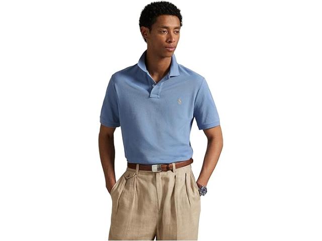 (取寄) ラルフローレン メンズ ザ アイコニック メッシュ ポロ シャツ Polo Ralph Lauren men The Iconic Mesh Polo Shirt Channel Blue