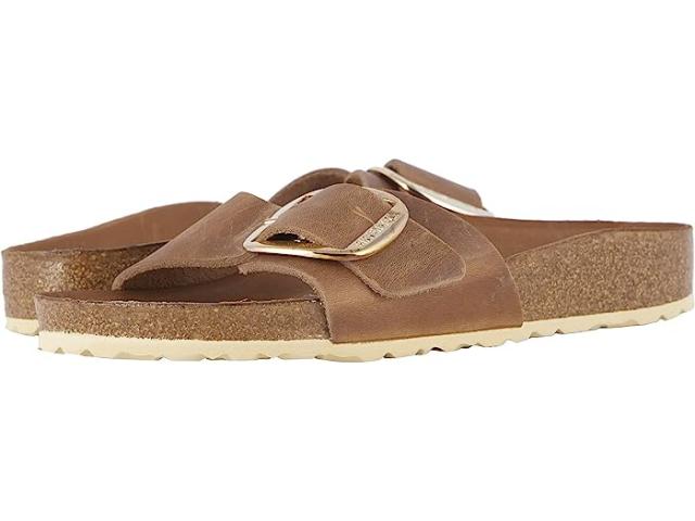 (取寄) ビルケンシュトック レディース マドリッド ビッグ バックル - オイルド レザー Birkenstock women Birkenstock Madrid Big Buckle - Oiled Leather Antique Cognac Leather