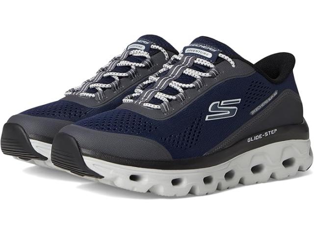 (取寄) スケッチャーズ メンズ グライド-ステップ ソール ハンズ フリー スリップ-イン SKECHERS men Glide-Step Sole Hands Free Slip-in Navy