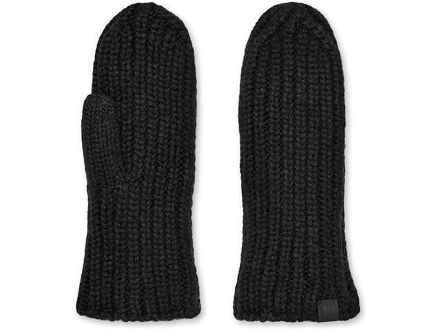 (取寄) アグ レディース チャンキー リブ ミトン UGG women Chunky Rib Mitten Black
