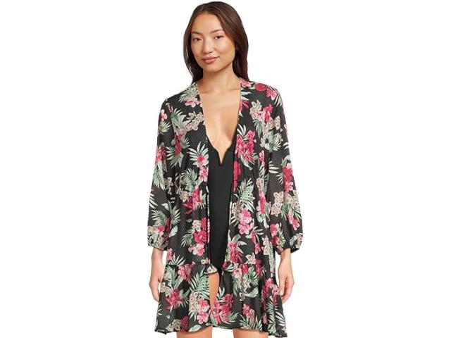 (取寄) トミーバハマ レディース リリー キャット オープン フロント チュニック  Bahama women Lily Cat Open Front Tunic Black