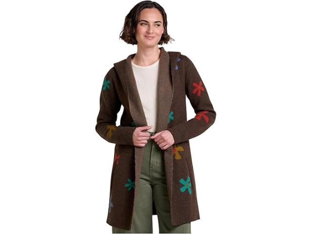 (取寄) トードアンドコー レディース メリノ ハートフェルト ブーディ Toad&Co women Merino Heartfelt Hoodie Chestnut Flowers