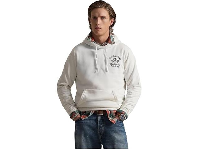 (取寄) ラルフローレン メンズ ループバック フリース グラフィック ブーディ Polo Ralph Lauren men Loopback Fleece Graphic Hoodie Deckwash White