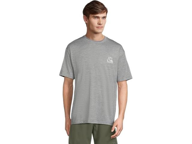 (取寄) クイックシルバー メンズ DNA ロゴ サーフ ティー ショーツ スリーブ サーフ ティー Quiksilver men Dna Logo Surf Tee Shorts Sleeve Surf Tee Smoked Gray Heather