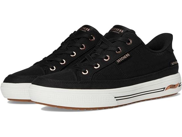 (取寄) スケッチャーズ レディース アーチ フィット ヤー ゼア ハンズ-フリー スリップ-インス SKECHERS women Arch Fit Arcade-See Ya There Hands-Free Slip-Ins Black