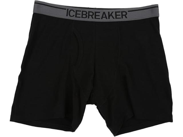 (取寄) アイスブレイカー メンズ アナトミカ メリノ ボクサー W/ フライ Icebreaker men Anatomica Merino Boxers w/ Fly Black/Monsoon