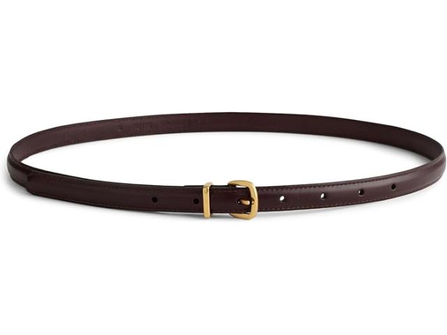 (取寄) メイドウェル レディース スキニー エッセンシャル ベルト Madewell women Skinny Essentials Belt Dark Carob