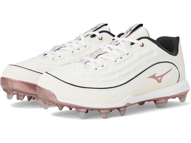 (取寄) ミズノ レディース フィンチ エリート 6 ロー TPU ソフトボール クリーツ Mizuno women Finch Elite 6 Low TPU Softball Cleats White/Rose Gold