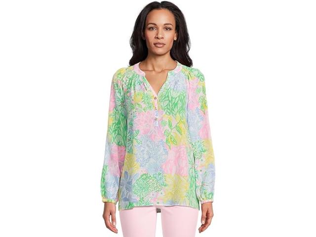 (取寄) リリー ピュリッツァー レディース エルザ トップ Lilly Pulitzer women Elsa Top Multi Bright Delight Patch