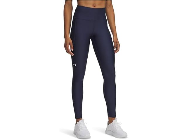 (取寄) アンダーアーマー レディース ヒートギア アーマー ハイウエスト ポケットド レギングス Under Armour women HeatGear Armour High-Waisted Pocketed Leggings Washed Navy/White