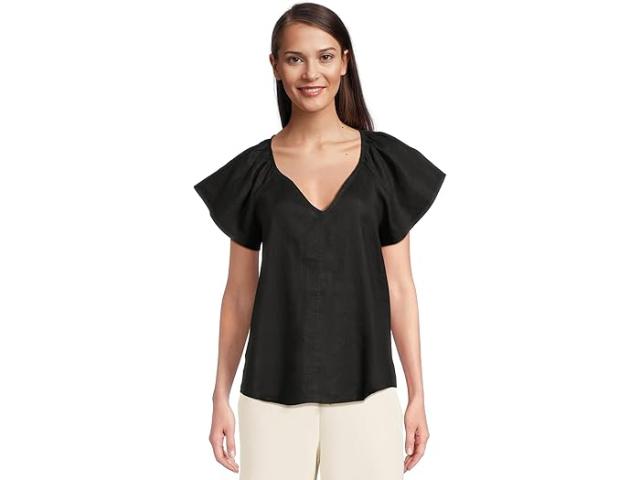 (取寄) トミーバハマ レディース コースタリーナ V-ネック フラッター トップ  Bahama women Coastalina V-neck Flutter Top Black