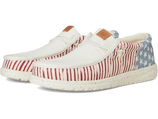 (取寄) ヘイ デュード メンズ ウォーリー ファンク アメリカーナ スターズ Hey Dude men Wally Funk Americana Stars American Flag