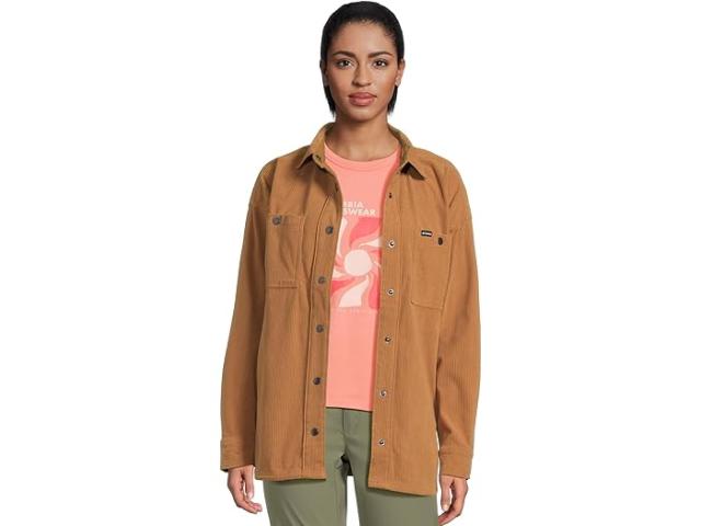 (取寄) コロンビア レディース ブルー ポイント クリーク シャツ ジャケット Columbia women Blue Point Creek Corduroy Shirt Jacket Camel Brown