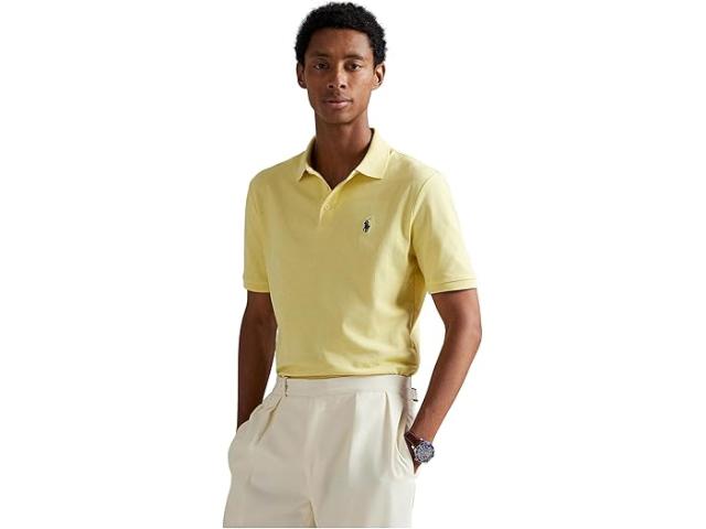 (取寄) ラルフローレン メンズ クラシック フィット ストレッチ メッシュ ポロ シャツ Polo Ralph Lauren men Classic Fit Stretch Mesh Polo Shirt Wicket Yellow