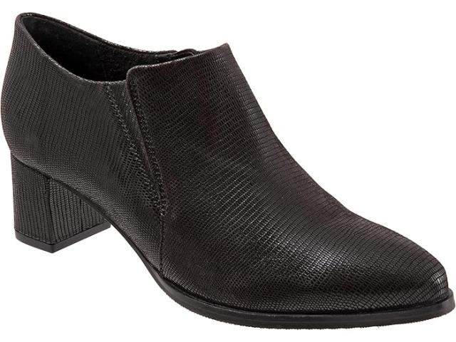 (取寄) トロッターズ レディース キーガン Trotters women Keegan Black Lizard Leather