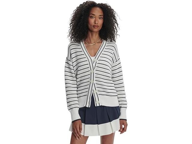 (取寄) バーリー レディース アントニア リラックスド-フィット カーディガン Varley women Antonia Relaxed Cardigan White/Blue Nights