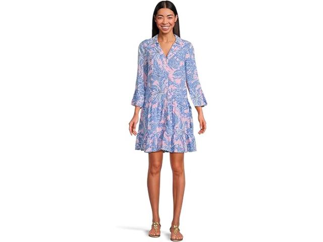 (取寄) リリー ピュリッツァー レディース チュニック ドレス Lilly Pulitzer women Diantha Tunic Dress Conch Shell Pink Up Scale