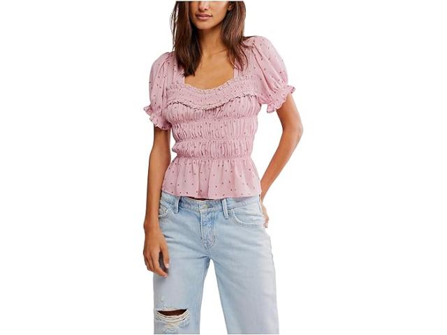 (取寄) フリーピープル レディース アドワー ユー ブラウザ Free People women Adore You Blouse Bleached Mauve Combo