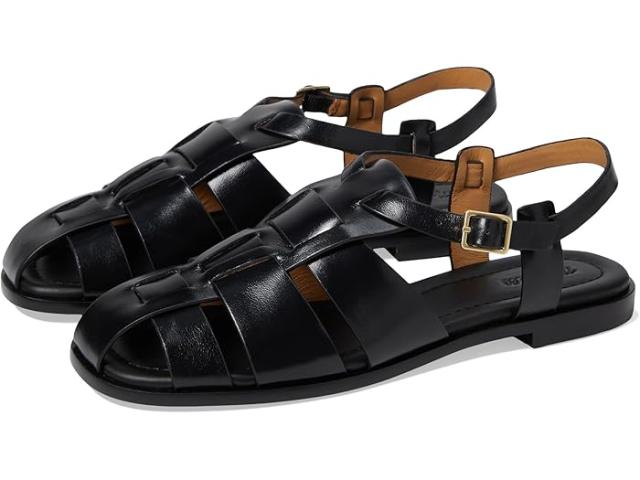 (取寄) メイドウェル レディース アドニア フィッシャーマン フラッツ Madewell women adonia fisherman flat True Black