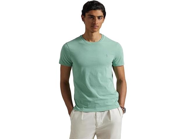 (取寄) ラルフローレン メンズ クラシック フィット ジャージ クルーネック Tシャツ Polo Ralph Lauren men Classic Fit Jersey Crewneck T-Shirt Celadon/C7215