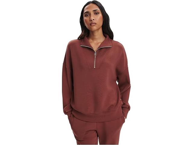 (取寄) バーリー レディース ハーレイ 1/2 ジップ スウェット Varley women Hawley 1/2 Zip Sweat Cinnamon