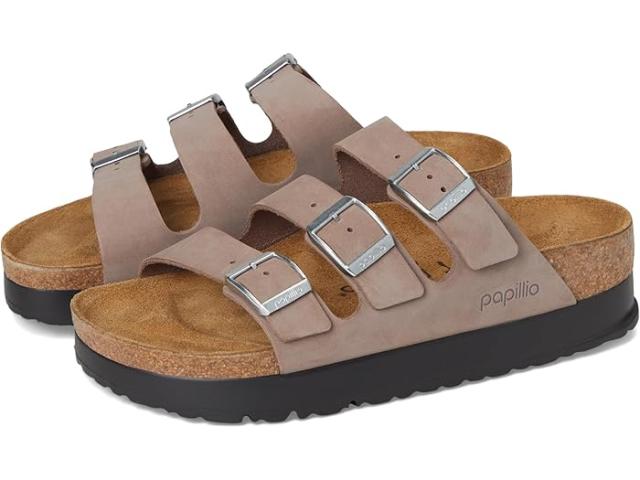 (取寄) ビルケンシュトック レディース パピリオ バイ フロリダ プラットフォーム - ヌバック Birkenstock women Papillio by Florida Platform - Nubuck Faded Purple