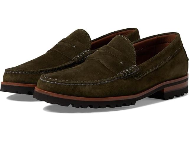 (取寄) ジョンストン&マーフィー コレクション メンズ ボールドウィン ラグ ペニー Johnston & Murphy Collection men Baldwin Lug Penny Olive English Suede