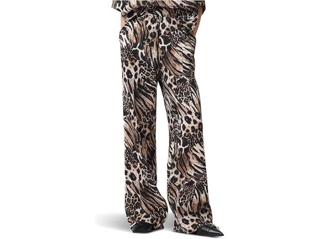 (取寄) オールセインツ レディース シャーリー リネン トラウザーズ AllSaints women Charli Linen Trousers Trio Taupe Brown