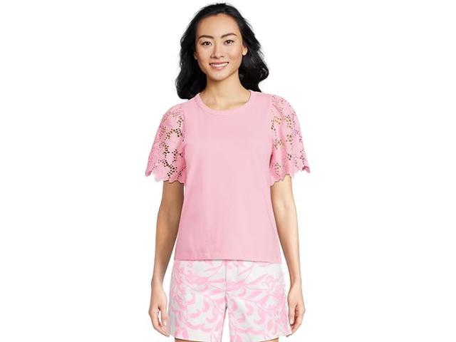 (取寄) リリー ピュリッツァー レディース ニット トップ Lilly Pulitzer women Sebene Knit Top Conch Shell Pink