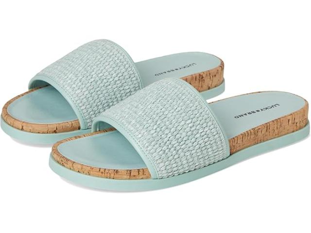 (取寄) ラッキーブランド レディース ウーブン バンド サンダル Lucky Brand women Dylina Woven Band Sandal Santorini