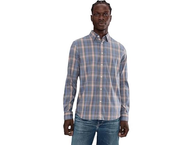 (取寄) ファリティ メンズ ムーブメント シャツ Faherty men Movement Shirt Rose Storm Plaid