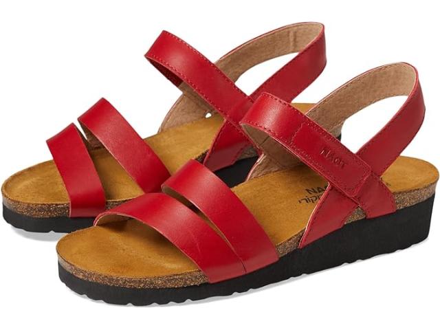 (取寄) ナオト レディース ケーラ Naot women Naot Kayla Kiss Red Leather