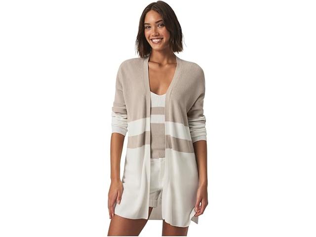 (取寄) スプレンディッド レディース オクタビア オープン カーディガン Splendid women Octavia Open Cardigan Fawn Block Stripe