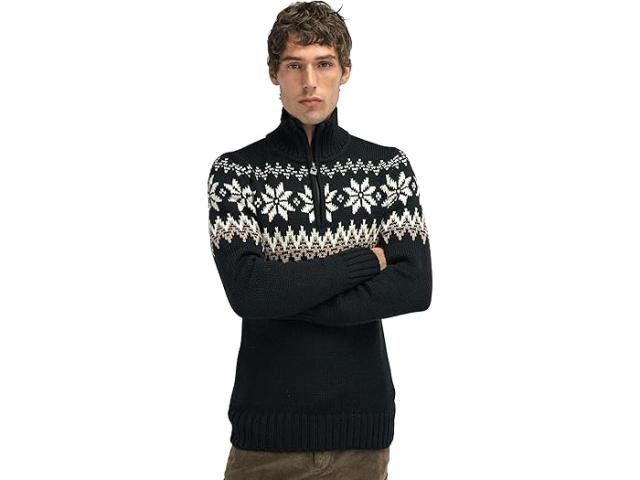 (取寄) ダーレオブノルウェー メンズ マイキング セーター Dale of Norway men Myking Sweater Black/Brown/Off-White