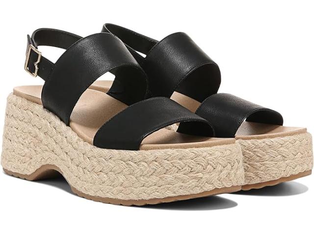 (取寄) ドクターショール レディース デラニー Dr. Scholl's women Delaney Black Fabric