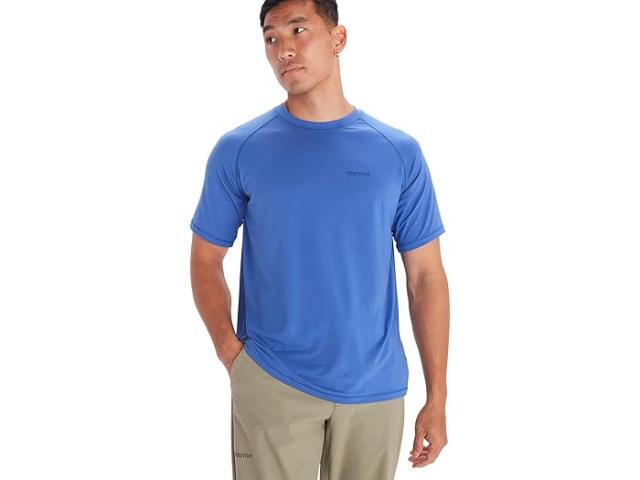 (取寄) マーモット メンズ ウィンドリッジ ショート スリーブ Marmot men Windridge Short Sleeve Trail Blue