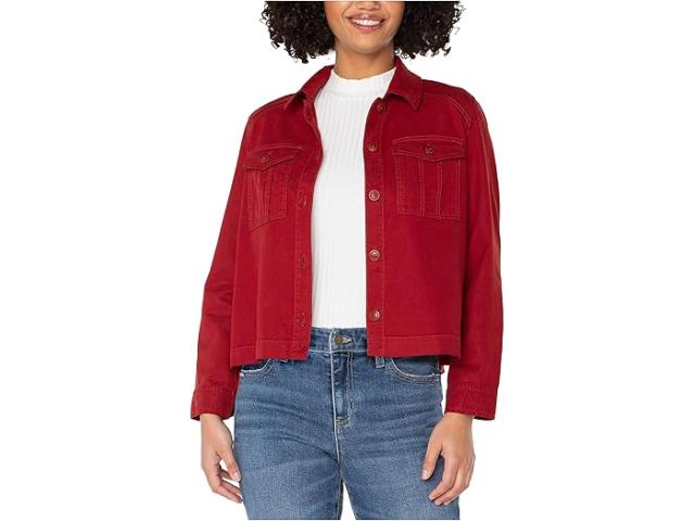 (取寄) リバプールロサンゼルス レディース プリーツ バック クロップ ジャケット Liverpool Los Angeles women Pleat Back Crop Jacket Maroon Berry
