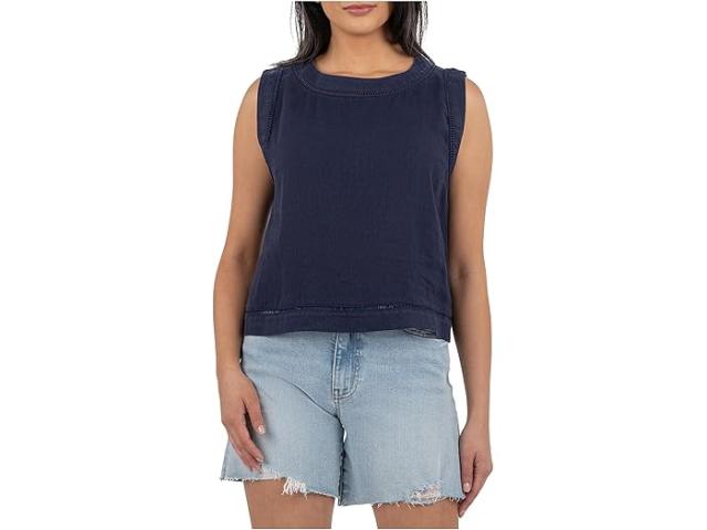 (取寄) カット フロム ザ クロス レディース ジョアン スリーブレス トップ KUT from the Kloth women Joanne Sleeveless Top Ink Blue