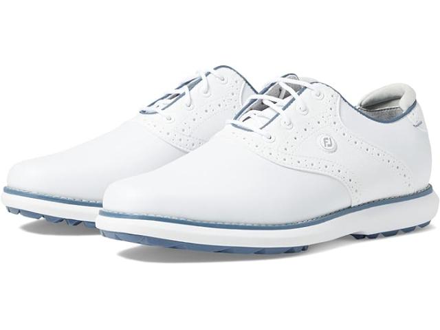 (取寄) フットジョイ レディース トラディションズ スパイクレス ゴルフ シューズ - プリビアス シーズン FootJoy women Traditions Spikeless Golf Shoes - Previous Season White 1
