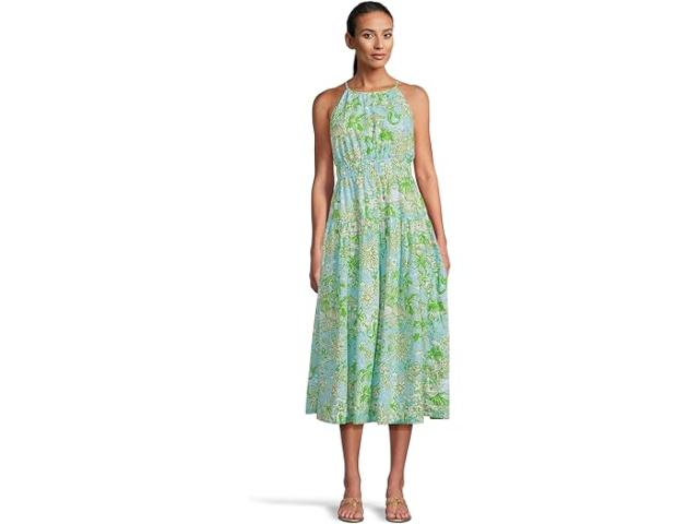 (取寄) リリー ピュリッツァー レディース マキシ ドレス Lilly Pulitzer women Talullah Maxi Dress Fresh Water Blue Sunbathers Bliss
