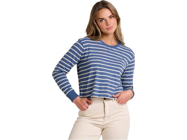 (取寄) トードアンドコー レディース バウンドレス ジャージ ロング スリーブ ティー Toad&Co women Boundless Jersey Long Sleeve Tee Kyanite Stripe
