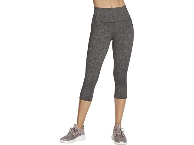 (取寄) スケッチャーズ レディース ゴー ウォーク ハイ ウェスト ミッドカーフ レギングス SKECHERS women  GO WALK High Waisted Midcalf Leggings Gray