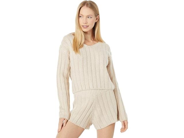 (取寄) ブランクニューヨーク レディース クロップド ニット V-ネック セーター Blank NYC women Cropped Knit V-Neck Sweater Give It Back