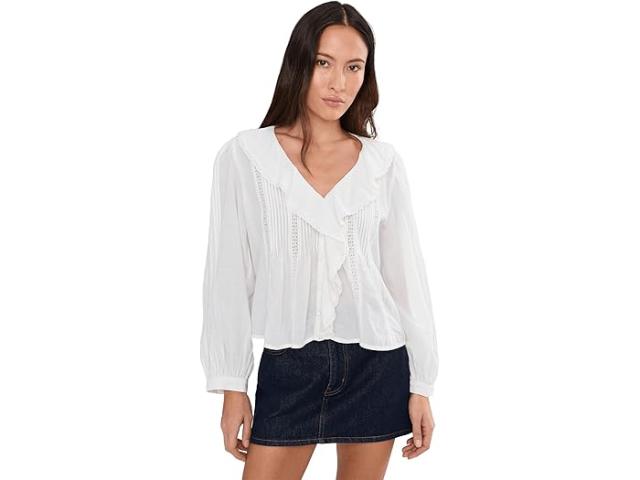 (取寄) メイドウェル レディース ロング スリーブ ケリー ウィズ レース Madewell women Long Sleeve Kelly With Lace Winter White