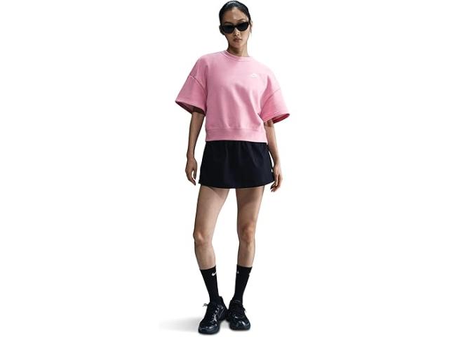 (取寄) ナイキ レディース スポーツウェア クラブ フリース シーズナル ルーズ トップ Nike women Sportswear Club Fleece Seasonal Loose Top Elemental Pink/Heather/White