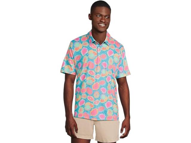 (取寄) チャビーズ メンズ ザ ヒッピー (パフォーマンス ポロ) Chubbies men The Hippy Dippy (Performance Polo) Bright Blue