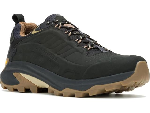 (取寄) メレル メンズ モアブ スピード 2 レザー ウォータープルーフ Merrell men Merrell Moab Speed 2 Leather Waterproof Black